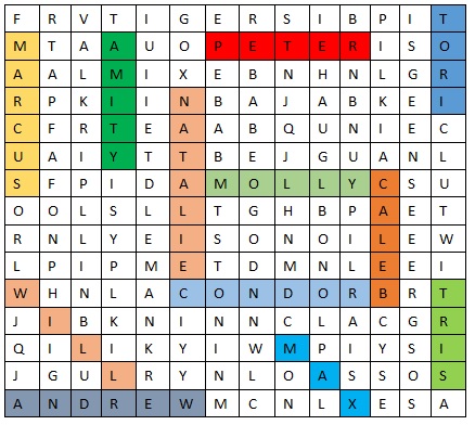 Free Printable Word Search 'Divergent Puzzle' Worksheet